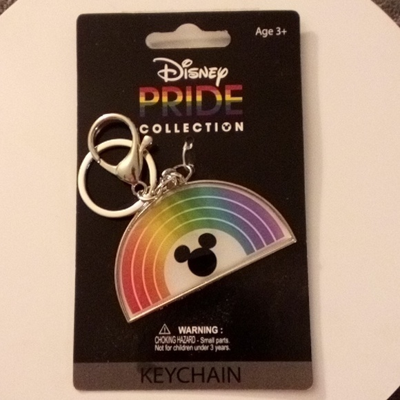 Disney | Accessories | Rainbow Pride Disney Mickey Mouse Key Chain ...
